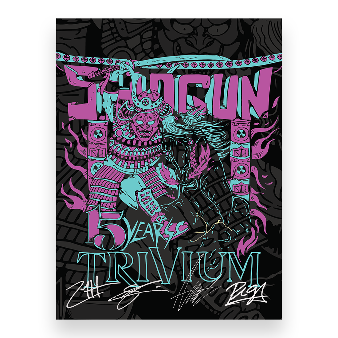 Shogun Half Sumo Signed Poster | Trivium Official Store